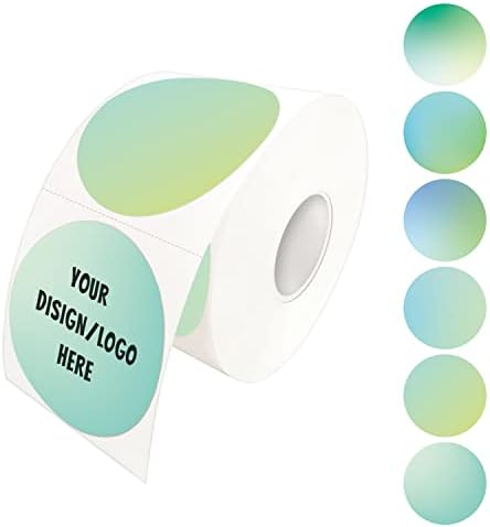 Amazon.com : Misofuki 2" 6 Rolls 4500 Labels Green Circle Direct ...