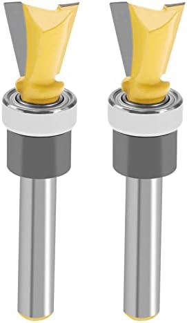 SING F LTD 2PCS Dovetail Router Bits 1/4 Inch Shank Dovetail Joint ...