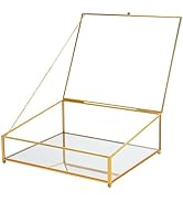 Amazon.com: REDHUGO Large Glass Boxes for Display Handmade, Mirrored ...