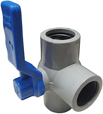 Droptech PVC Three Way Valve 3/4", (Threaded) Heavy PVC Ball Valve For ...