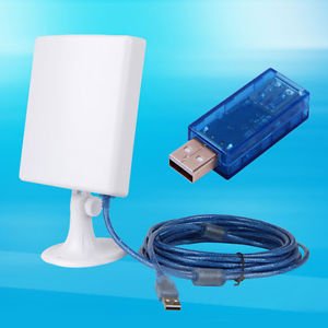 Long Range USB 150Mbps Waterproof Wifi Wireless Adapter +Booster ...