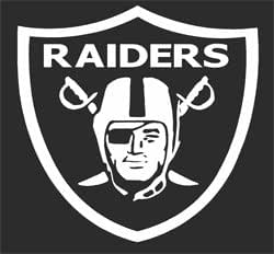 Amazon.com: Raiders Shield Sticker (Decal) - 5" : Automotive