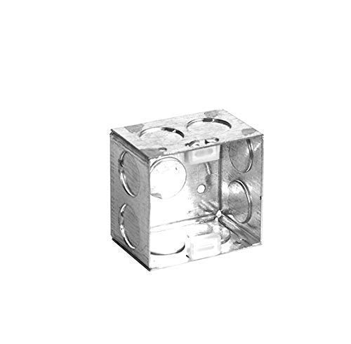 SPIRON Metal 1 2 Module GI Electrical Modular Box 3 X 3 Inches spiron-metal-1-2-module-gi-electrical-modular-box-3-x-3-inches