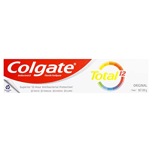 Colgate Total Original Antibacterial Toothpaste, 220g, Whole Mouth ...