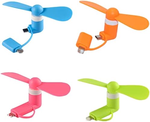 Amazon.com: Gfytdxe Mini Cell Phone Fan - Colorful and Powerful 2-in-1 ...
