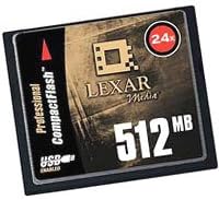 Amazon.com: Lexar 512 MB 24x CompactFlash Card : Electronics