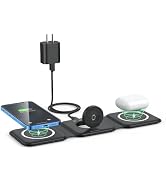 Amazon.com: Wireless Charger 3 in 1,RTOPS Magnetic Travel Wireless ...