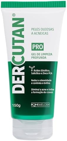Dercutan Pro Gel de Limpeza Profunda para Peles Oleosas a Acneicas 150g ...