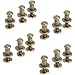 dophee 12Pcs Mini Box Jewelry Cabinet Knob Antique Brass Metal ...