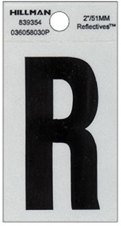 The Hillman Group 2in Reflective Letter/Number R : Amazon.in: Home ...