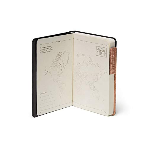 Legami Striped Notebook – Small Rose Gold Notebook - BigaMart