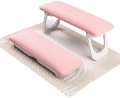 Amazon.com : krofaue Nail Hand Rest - Folding PU Leather Arm Rest for ...