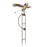 Giant Flapping Wings Owl Garden Stake / Kinetic Metal Sculpture | The ...