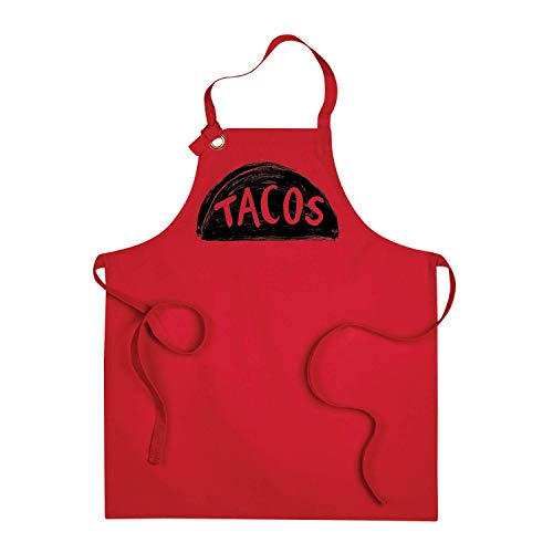 Amazon.com: Red Taco Apron, Dad Grilling Apron for Taco Tuesday, Aprons ...