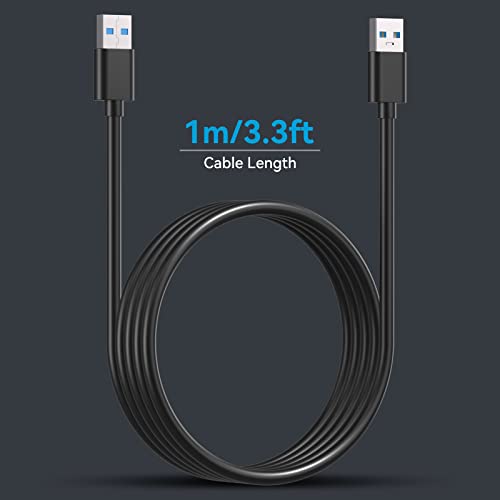 Snapklik.com : USB To USB Cable 33FT 1M USB 3.0 Male To Male Type A To ...