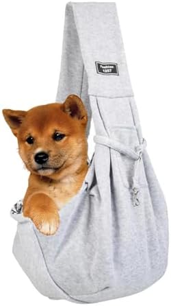 Adiwo Puppy Carrier - Reversible Hands-free Dog Carry Sling for Small ...