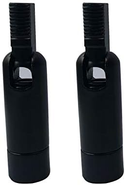 QWORK Black Sloped Ceiling Light Adapter, 4 Pieces 180-Degree Pendant ...