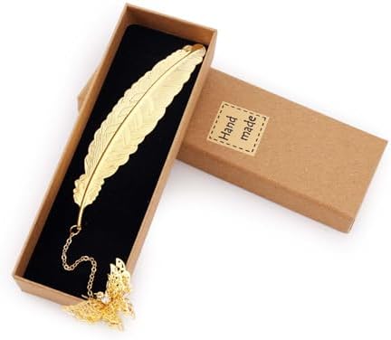 Amazon.com: Feather Metal Bookmarks, Bookmarks for Women Teacher ...