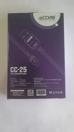 core cc-25 fast charging cable : Amazon.in: Electronics