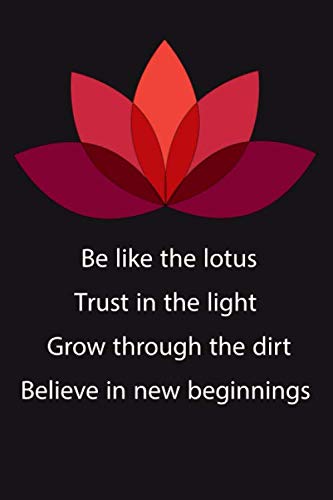 Lotus Journal Notebook Design, 6x9 120 pages: Lined Diary Composition ...