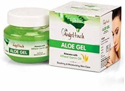 Angel Touch Aloevera Gel With Wheat Germ Oil 120g For Face, Skin ...