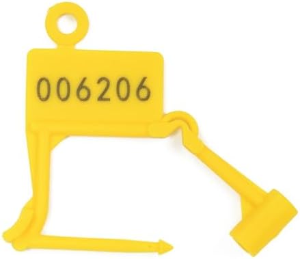 100 Plastic Security Padlock Seal Numbered Tamper Evident Disposable ...