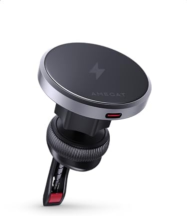 Amazon.com: Scosche MPQMRWD MagicMount Charge Pro Qi2 MagSafe Car Mount ...