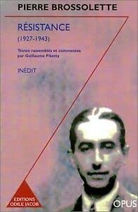 Amazon.fr - Résistance, 1927-1943 - Brossolette, Pierre - Livres