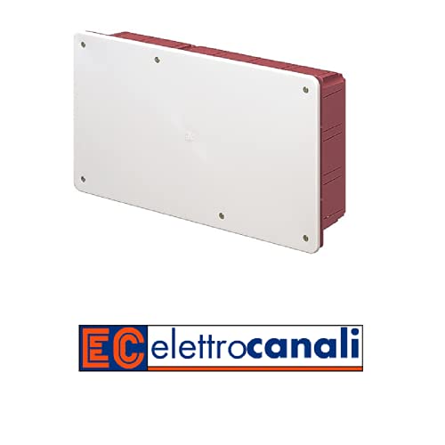 Recessed junction box EC350 with white cover IP40 (120 x 100 x 50 ...
