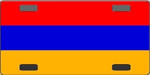 Amazon.com: Armenia Flag Vanity License Plate : Automotive
