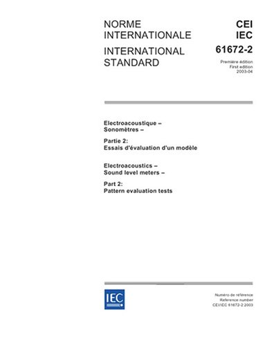 Amazon.co.jp: IEC 61672-2 Ed. 1.0 b:2003, Electroacoustics - Sound ...