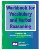 Workbook for Vocabulary and Verbal Reasoning: Academic Communication ...