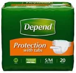 Amazon.com: Depend Protection with Tabs, Maximum Briefs S/M, 20 Count ...
