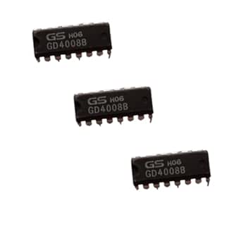 xcluma CD4008 4008 IC 4-bit Full Adder DIP-16 Package (Pack of 3 ...