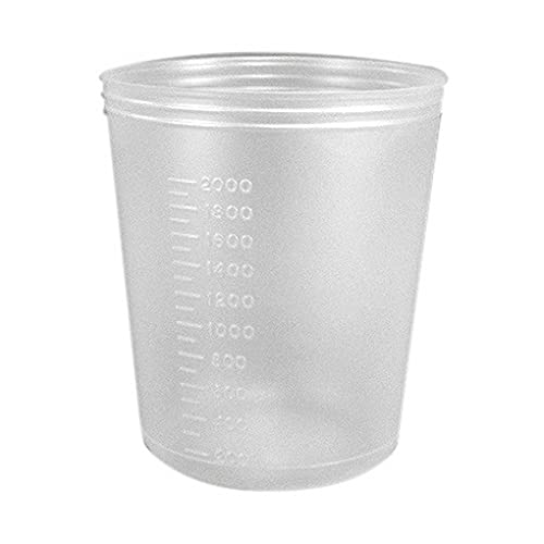 Amazon.co.jp: Azuwan Dispo Cups, 0.6 gal (2 L), 100 Pieces, Measuring ...