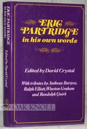 Eric Partridge in his own words: Partridge, Eric: 9780233973005: Amazon ...