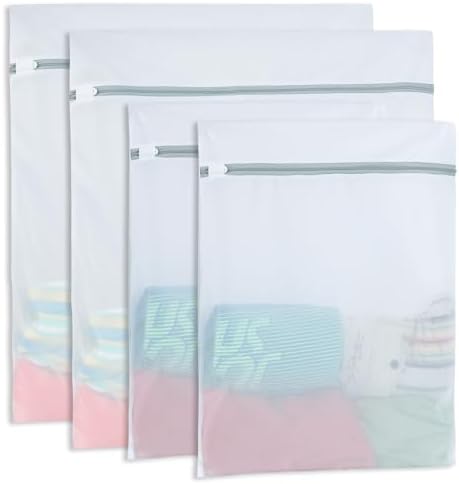 Amazon.com: 4Pcs Mesh Laundry Bags for Delicates（ 2L,2XL ）,Laundry Bags ...