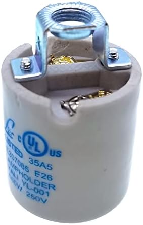 Amazon.com: B&P Lamp® Medium Base, U-Clip Snap-in Porcelain Keyless ...