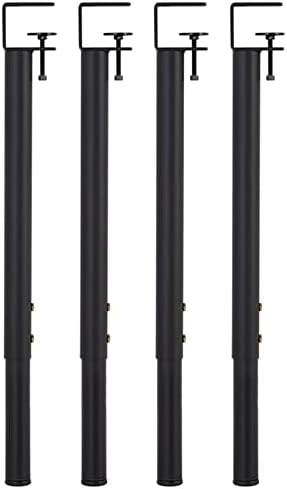 Amazon.com: FENGSHOUU Adjustable Metal Clamp Table Legs,F-Shaped ...