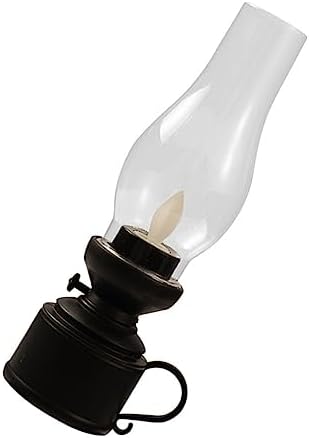 Amazon.com: HOMSFOU Vintage Flameless Table Lamp LED Kerosene Lamp ...