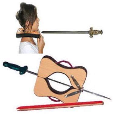 Buy New Sword Through Neck Stage Magic Trick Thru Illusion Head Stock ...