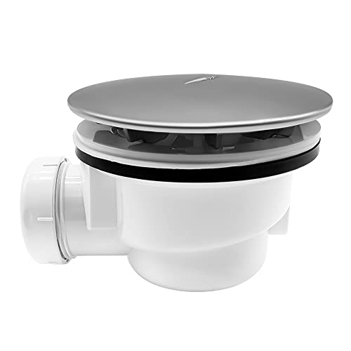 90 Degree Low Profile 1.5" Shower Drain Trap Side Outlet Drain - Want ...