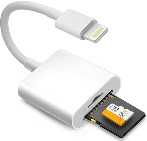 Amazon.com: Apple MFi Certified Apple Lightning to SD Card Reader for ...
