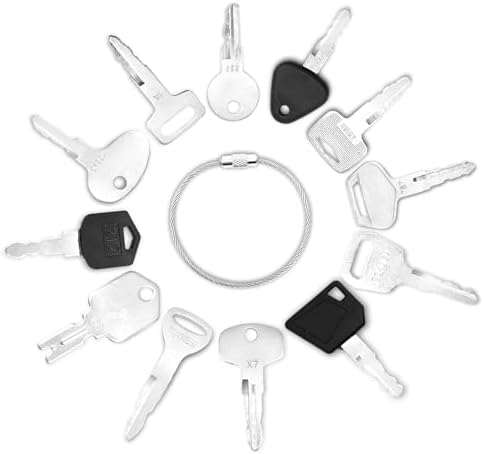 Amazon.com: 12Pcs Forklift Key Master Set for Hyster Crown Yale Cat ...