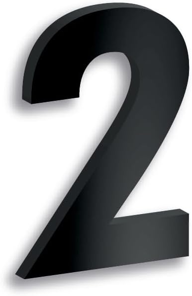 Números para casa -18cm - Inoxidables - Negro Mate - Numeros ...