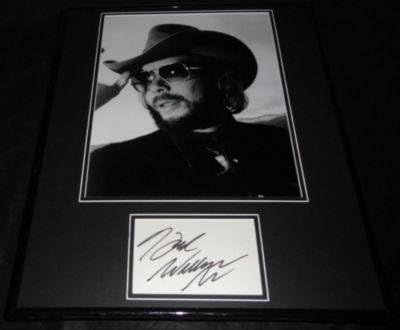 Amazon.com : Sports Memorabilia Hank Williams Signed Photo - Jr Framed ...