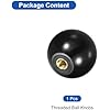 Amazon.com: uxcell Threaded Ball Knobs, M8 Female Thread Thermoset Ball Knob 40mm Dia Round ...