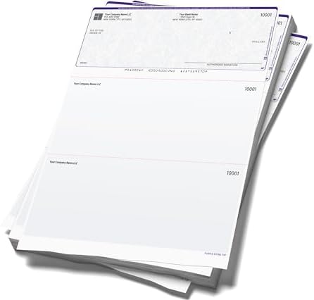 Amazon.com : Computer Checks Compatible W/Quickbooks Check On Top [500 ...