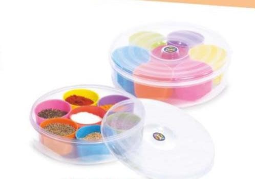 Buy Namak Mirchi Masala Box, Plastic Container with Multiple ...