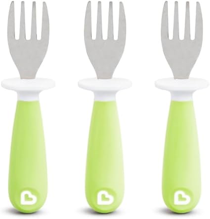Amazon.com: Munchkin® Raise™ Toddler Fork Set, 3 Pack, Stainless Steel ...